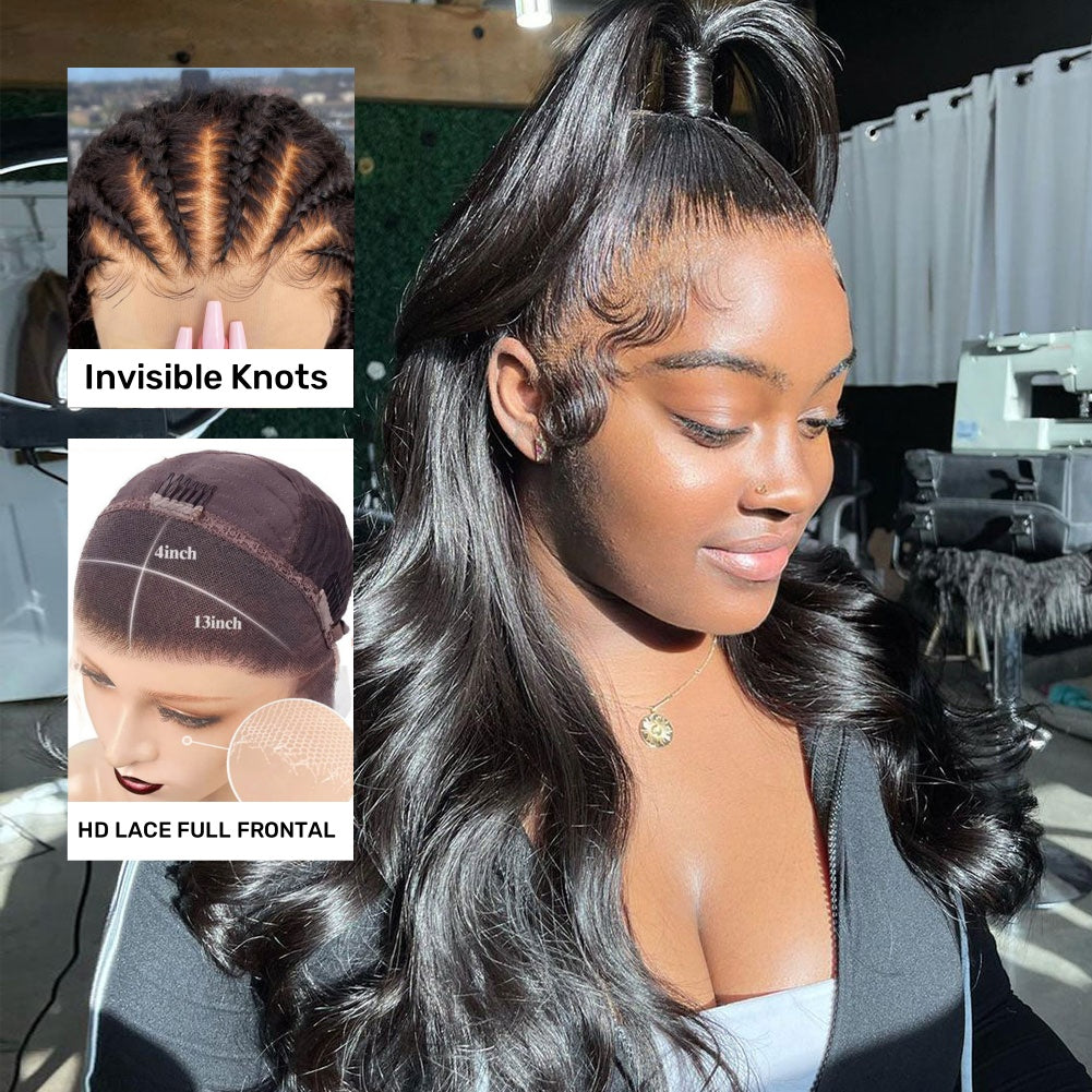 13x4 Knot-Free Skin Melt Full Frontal Lace Wig – Afsisterwig