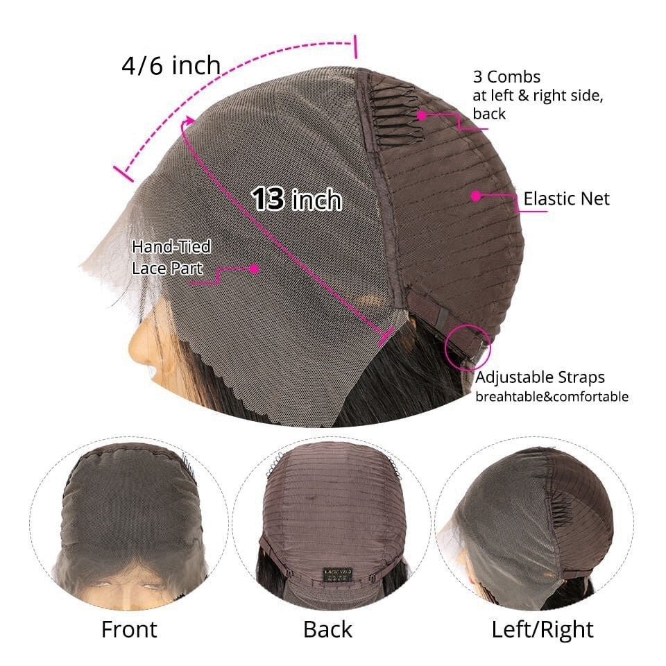 Afsisterwig - 13x6 / 13x4 Full Frontal Loose Deep Wave Preplucked Human ...