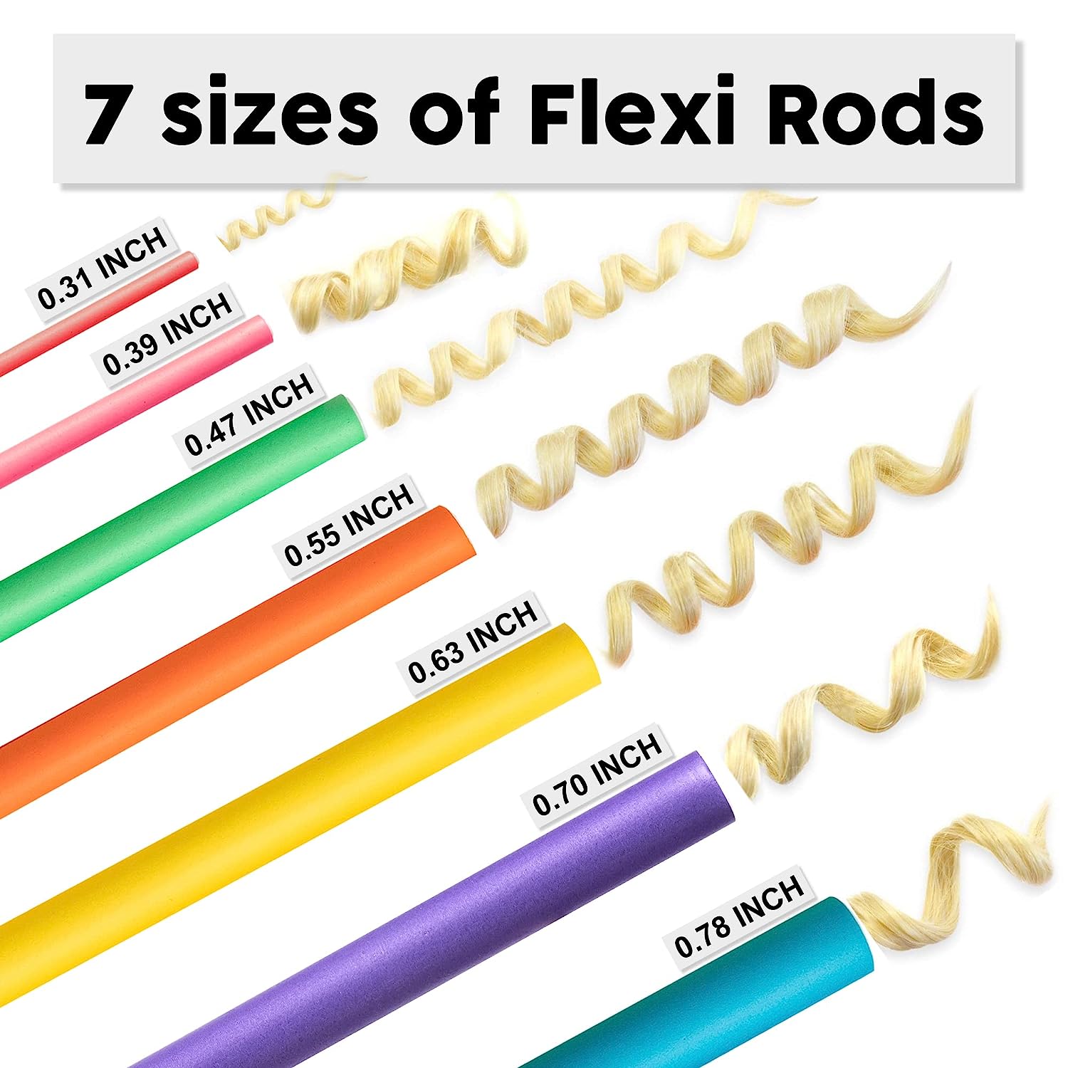 Salon Heatless Flexible Hair Rollers Curlers – Afsisterwig
