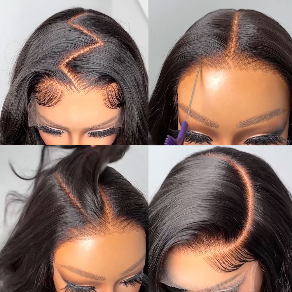 Afsisterwig - 5x5 Closure Skin Melt Swiss Lace Wig Glam Wavy