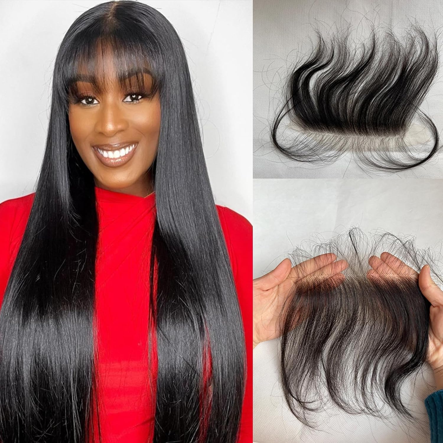 Swiss HD Lace Fringe Bangs Human Hair Extension – Afsisterwig