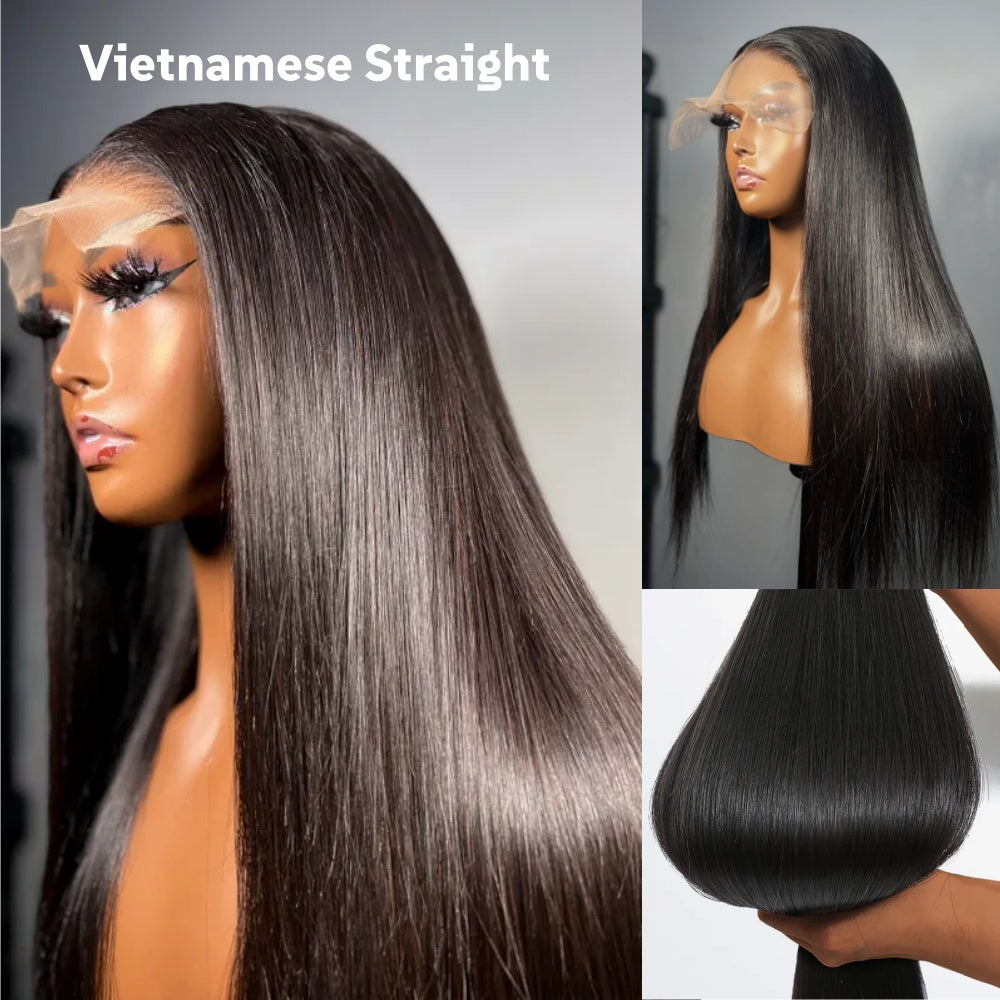 Afsisterwig - Vietnamese Bone Straight 5x5 HD Skin Melt Lace Closure ...