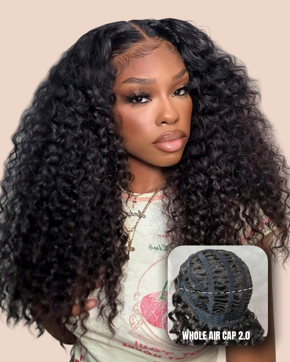 Afsisterwig - Upgraded Air Cap KNOT-FREE 5x5/13x6 Skin Melt Lace Human ...