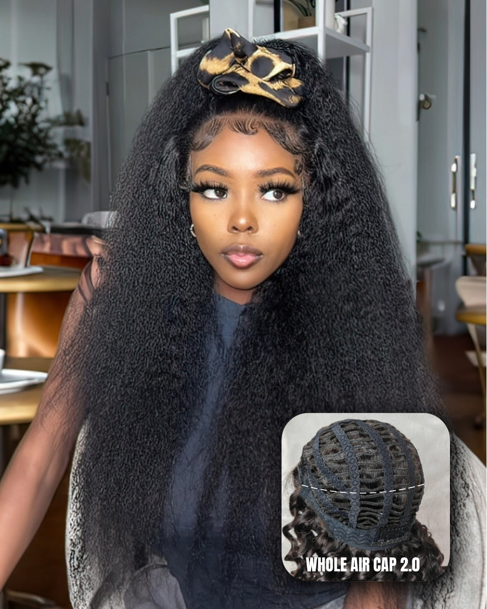 Afsisterwig - Upgraded Air Cap KNOT-FREE 5x5/13x6 Skin Melt Lace Human ...