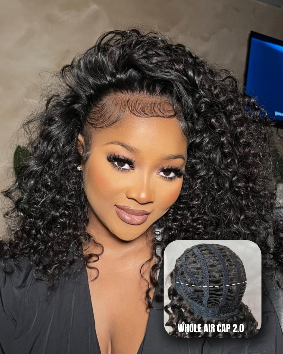 Afsisterwig - Upgraded Air Cap KNOT-FREE 5x5/13x6 Skin Melt Lace Human ...