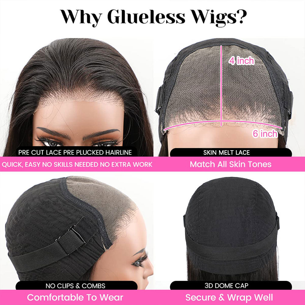 Afsisterwig - 5x5 Closure Wigs Body Wave Skin Melt Swiss Lace Wig