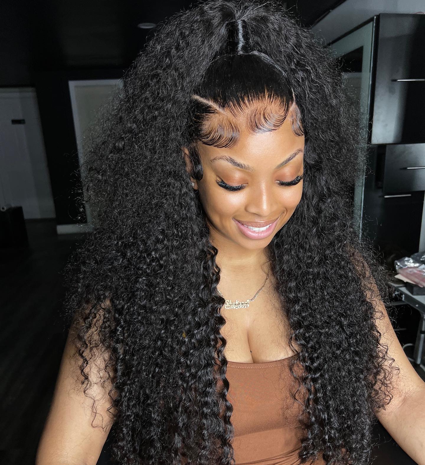 Afsisterwig - 13x6 / 13x4 Full Frontal Loose Deep Wave Preplucked Human ...