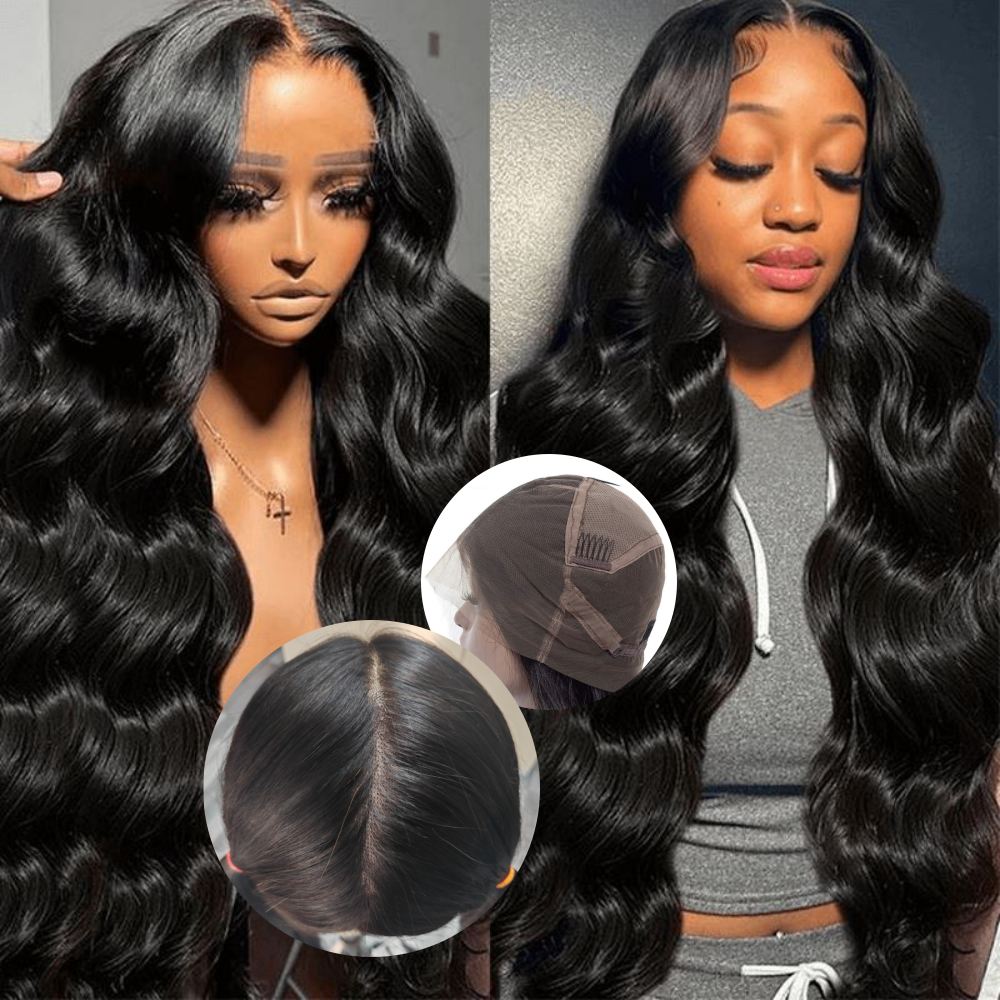 Afsisterwig - Skin Melt Full Lace Silk Straight Wig Invisible Swiss ...