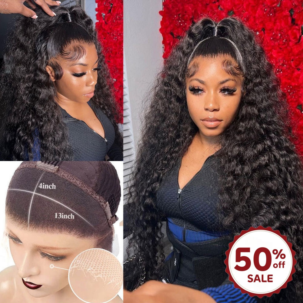 Afsisterwig - 13x4 Lace Front Body Wave Wig Virgin Human Hair Frontal Wigs